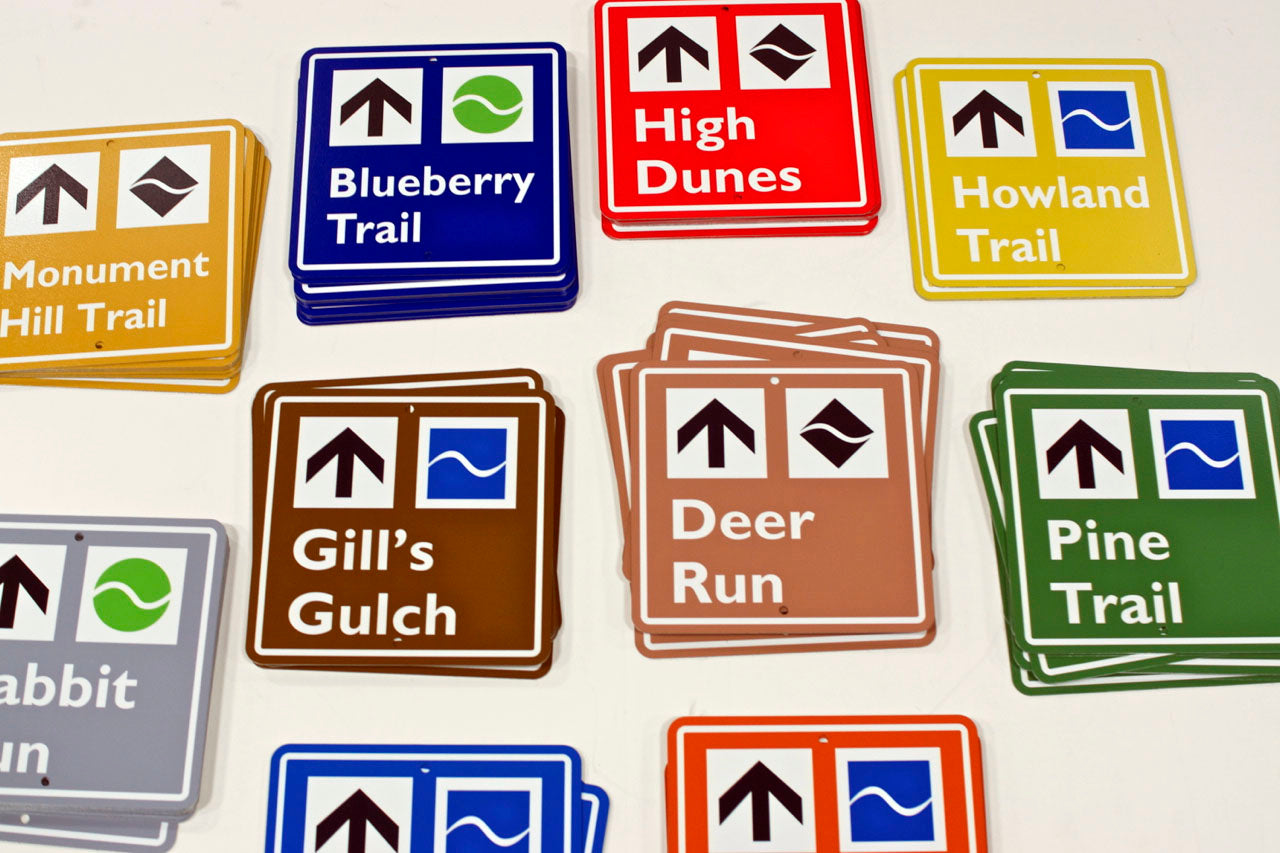 SunGlaze™ Panel Stock Trail Markers – Trail Signs.ca